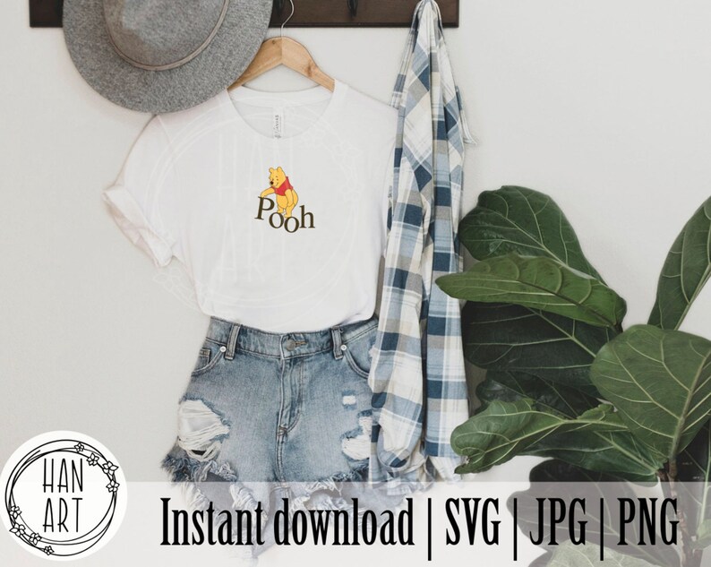 Winnie the Pooh Words Aesthetic Disneyland SVG Png Jpg - Etsy