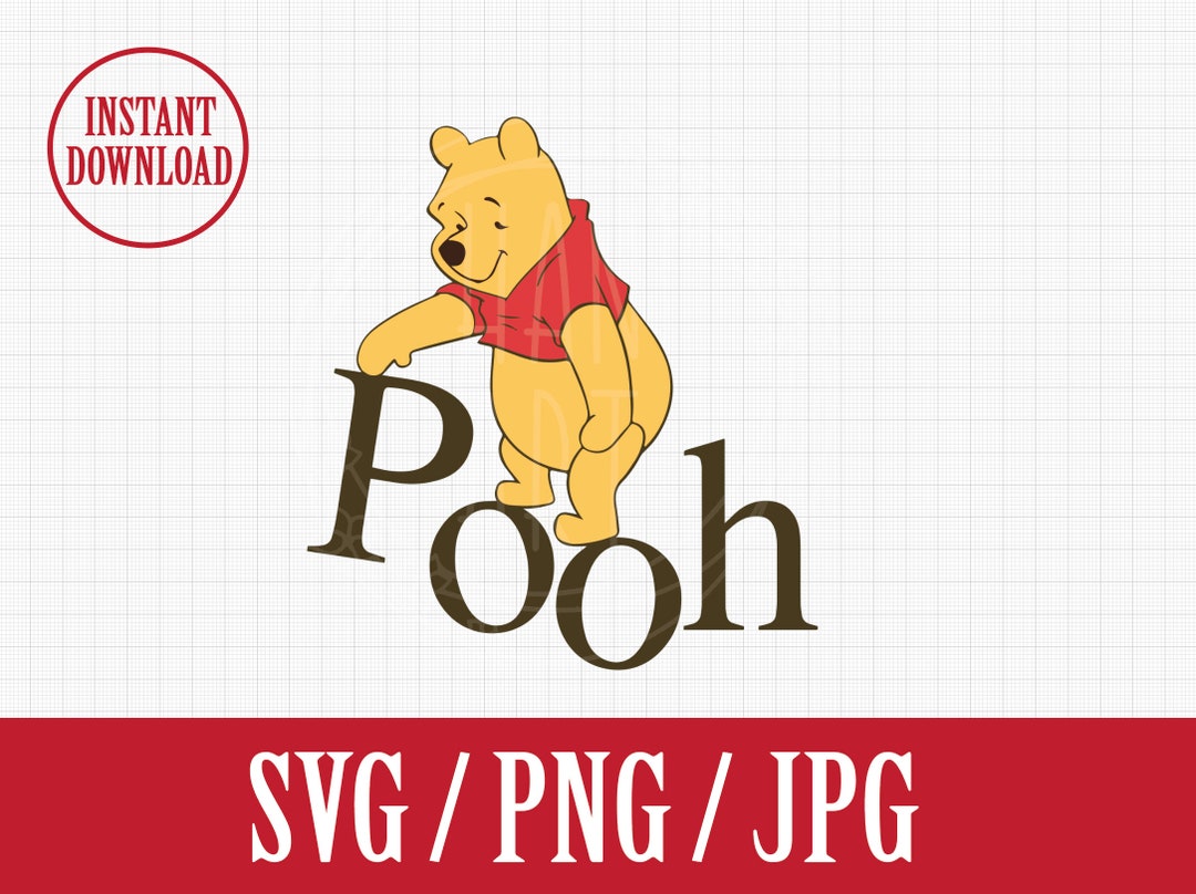 Winnie the Pooh Words | Aesthetic Disneyland | SVG Png Jpg | Instant ...