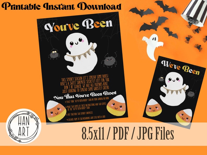 You've Been BOOED - HALLOWEEN - Game Bundle - Black Background - Pdf ...