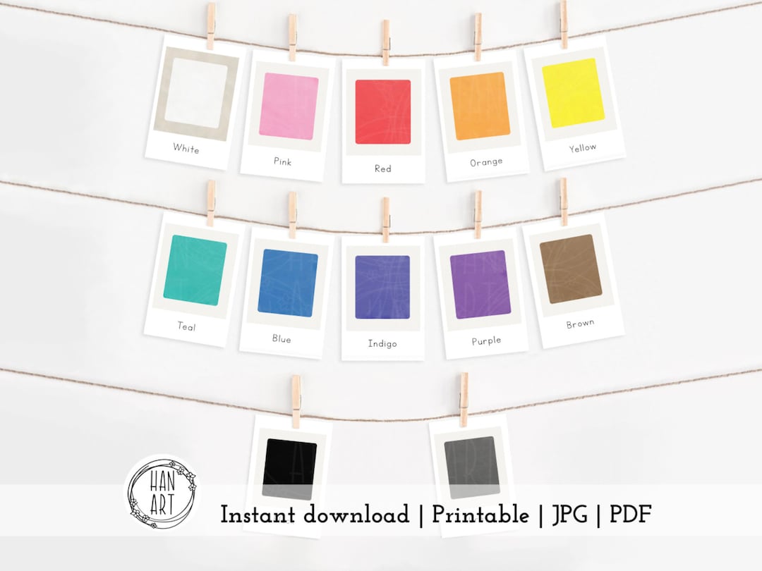 Tarjetas de colores / IMPRIMIBLES / MONTESSORI / Educación PREESCOLAR ...