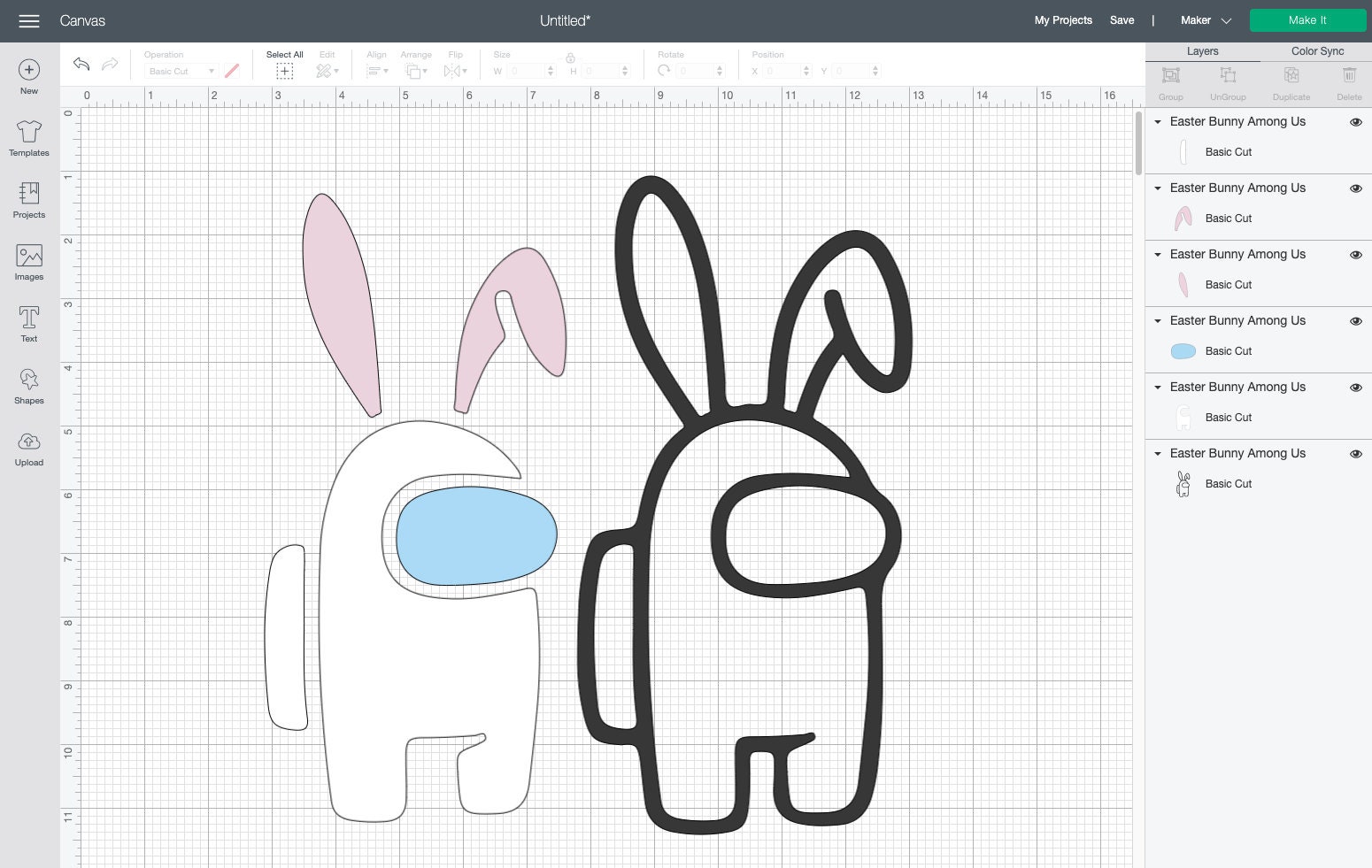 Easter Bunny Among Us SVG PNG JPG Instant Download - Etsy Canada