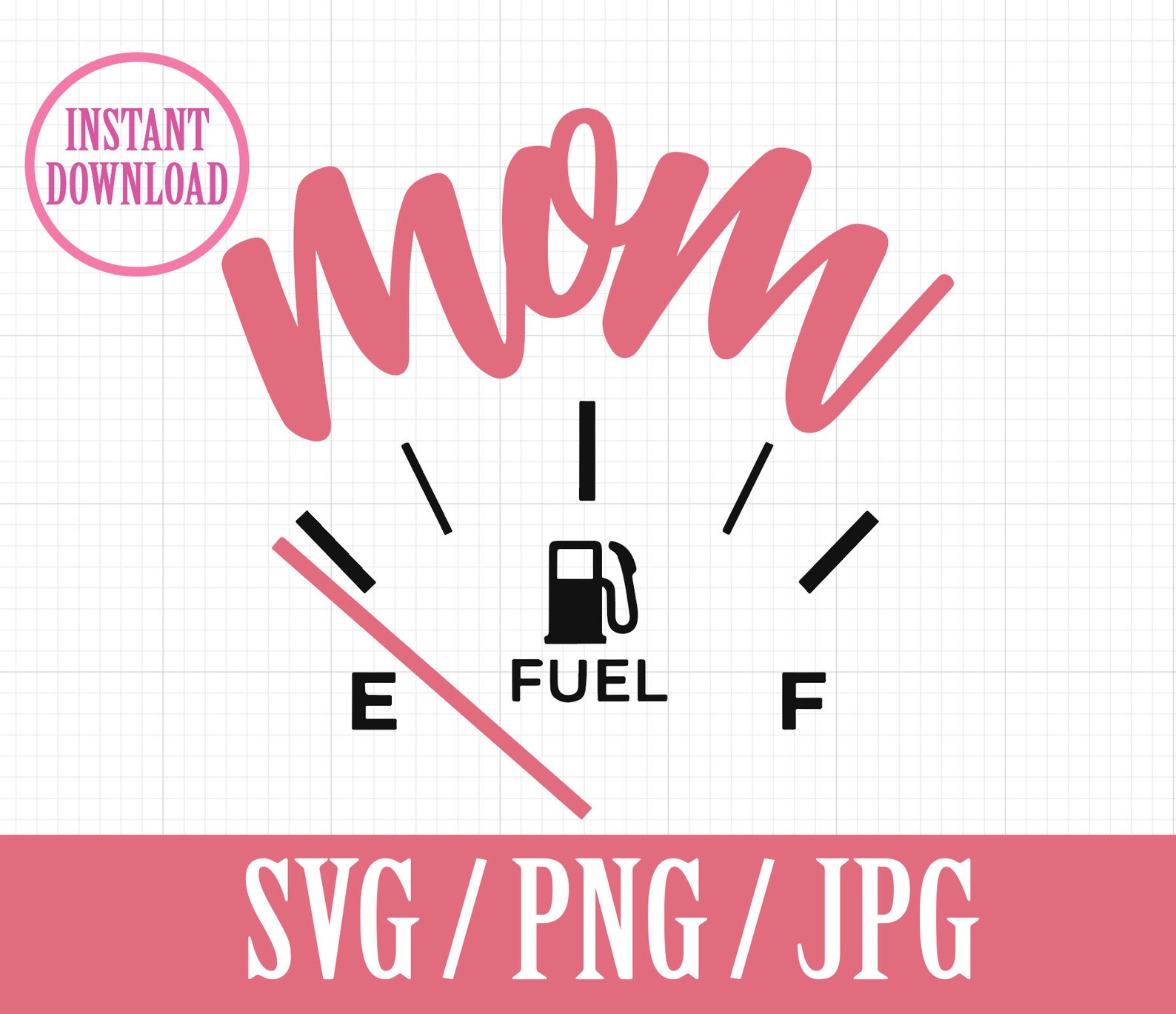 Mom Fuel Mothers Day Gift Funny SVG Png Jpg Instant - Etsy