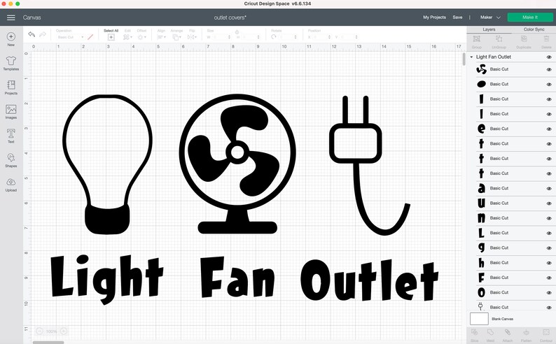 Light Fan Outlet Cover Labels House Decor Organization - Etsy