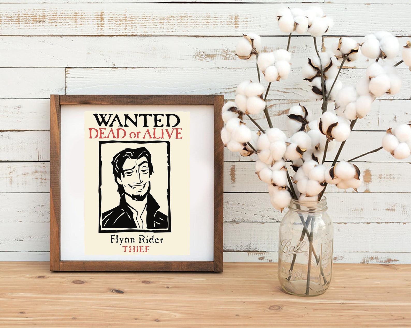 Flynn Rider Wanted Poster DISNEY TANGLED Rapunzel SVG | Etsy