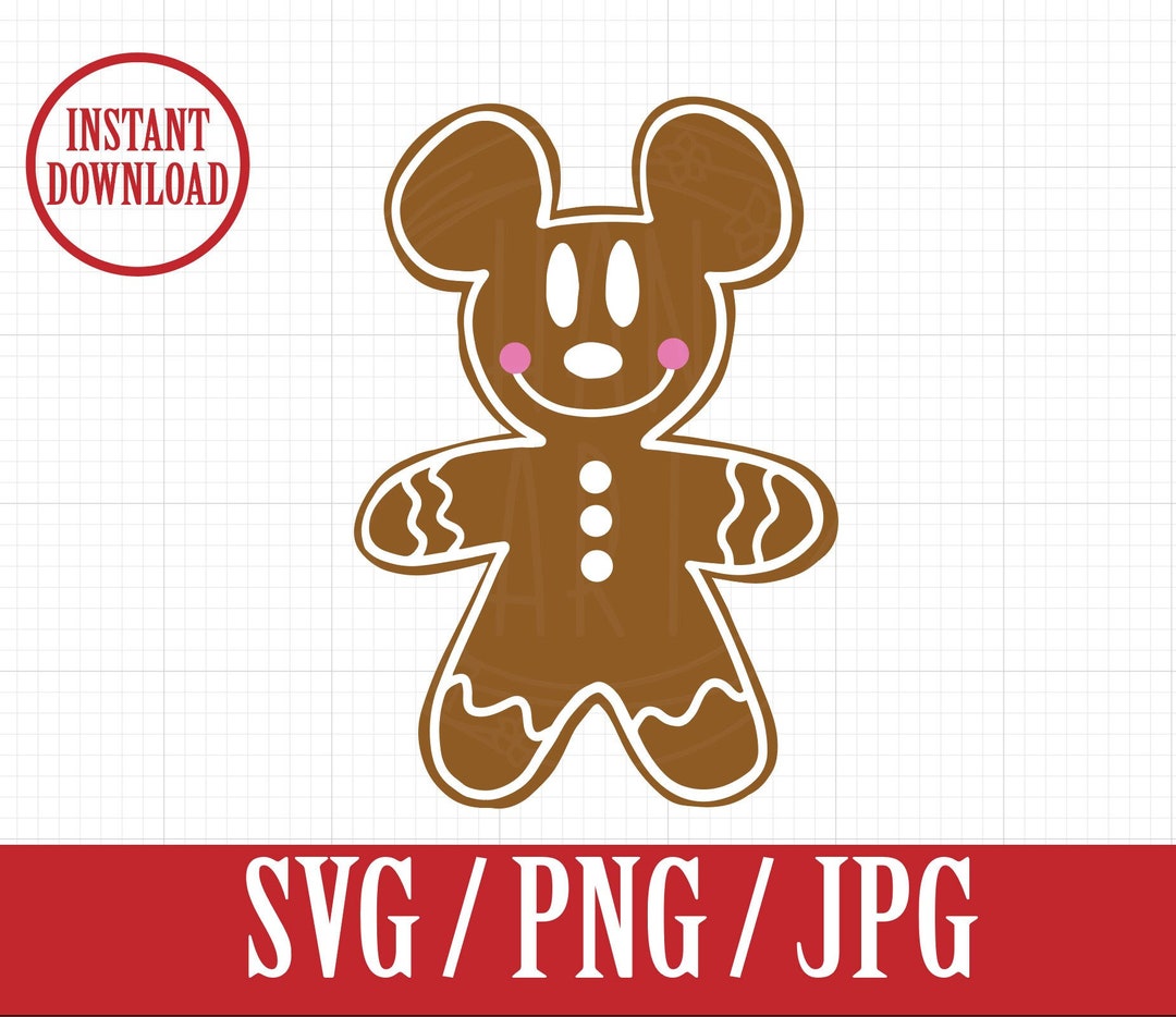 Gingerbread Mickey CHRISTMAS Holiday Disneyland - Etsy
