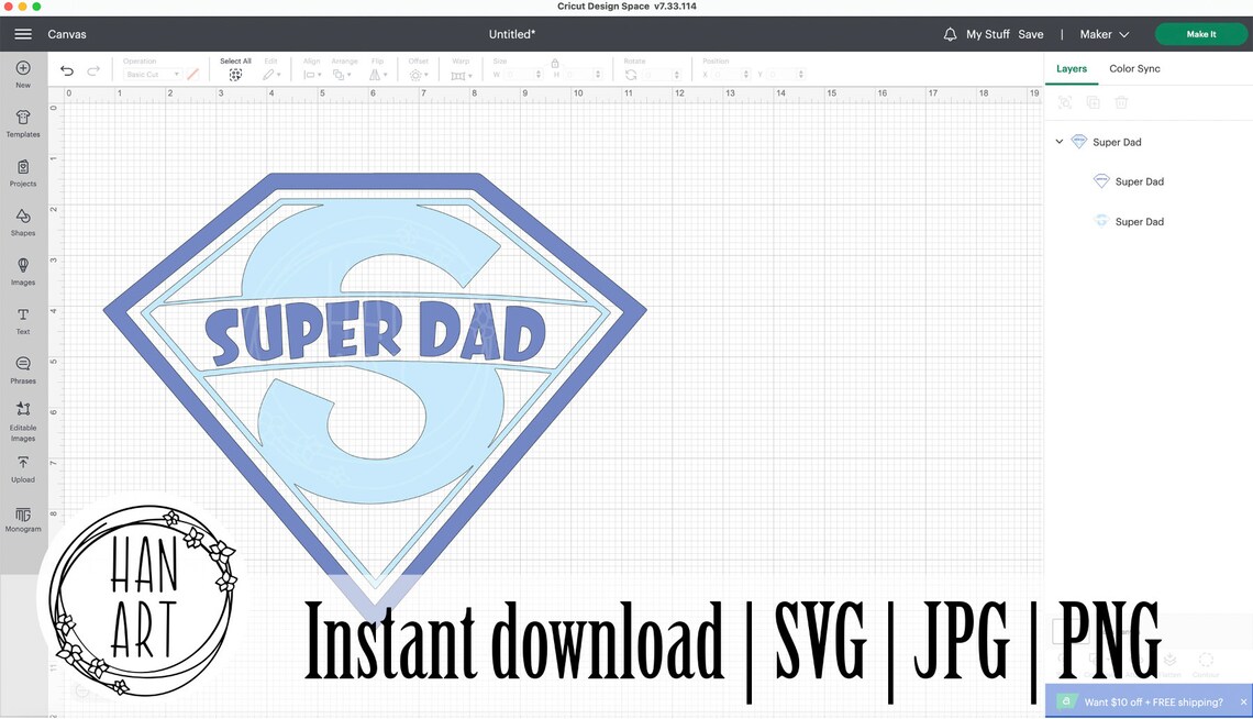 Super DAD FATHERS Day SVG Png Jpg Instant File Download - Etsy