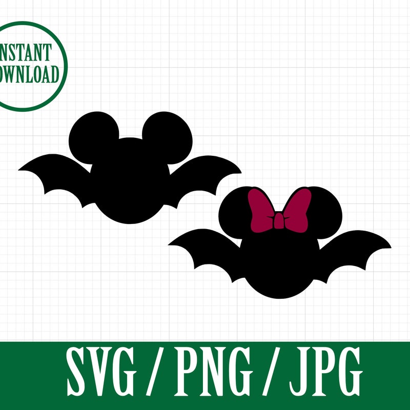 Mickey Bats for Halloween - Etsy