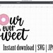 Four Ever Sweet | Fourth BIRTHDAY DOUGHNUT | Layered | SVG Png Jpg ...