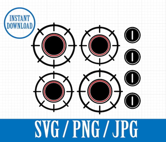 Children's KITCHEN Stove Top Play SVG Png Jpg - Etsy