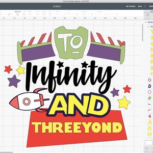 To Infinity and Beyond - Threeyond - 3rd Birthday Buzz Light Year, TOY ...