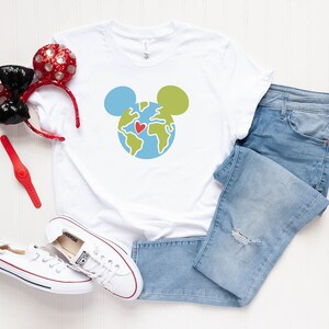 Mickey Mouse Head Earth - Earth Day / Nature - SVG, Png, Jpg - Instant ...