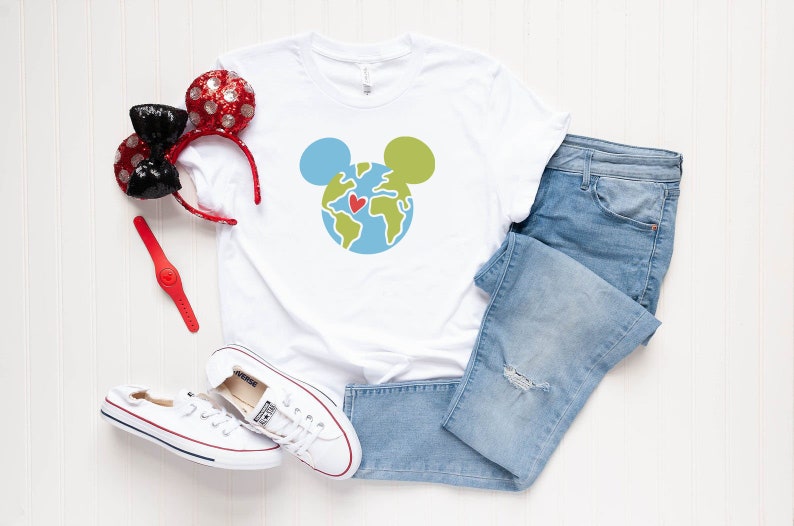 Mickey Mouse Head Earth - Earth Day / Nature - SVG, Png, Jpg - Instant ...