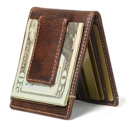 Leather Money Clip Wallet Personalized - Etsy