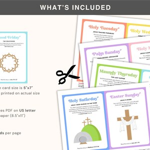 Kids Holy Week Easter Story Cards • Easter Story Printables for Kids ...