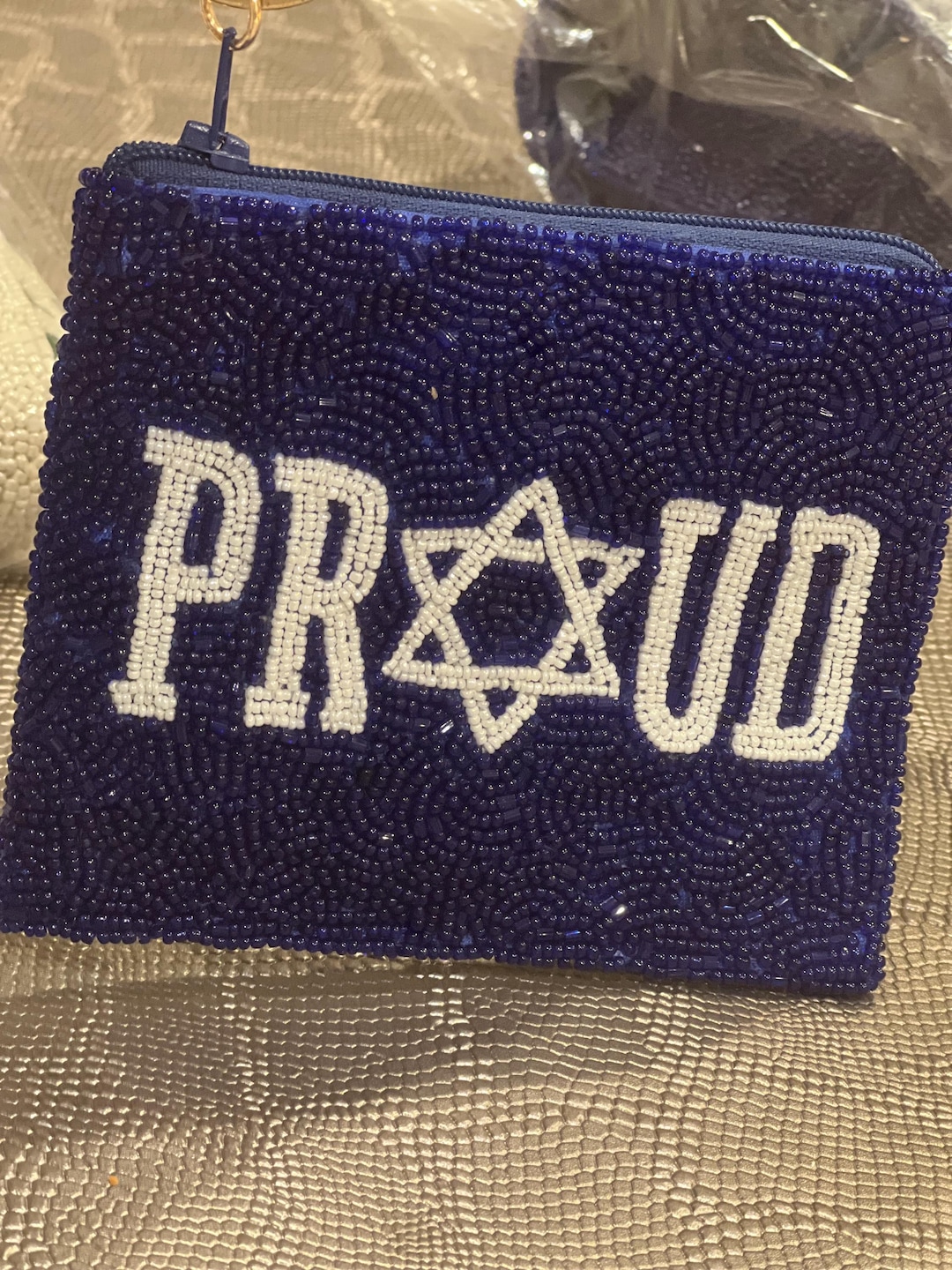 Beaded Customized Proud Jew, Israel Flag, Star of David, Jewish Star ...
