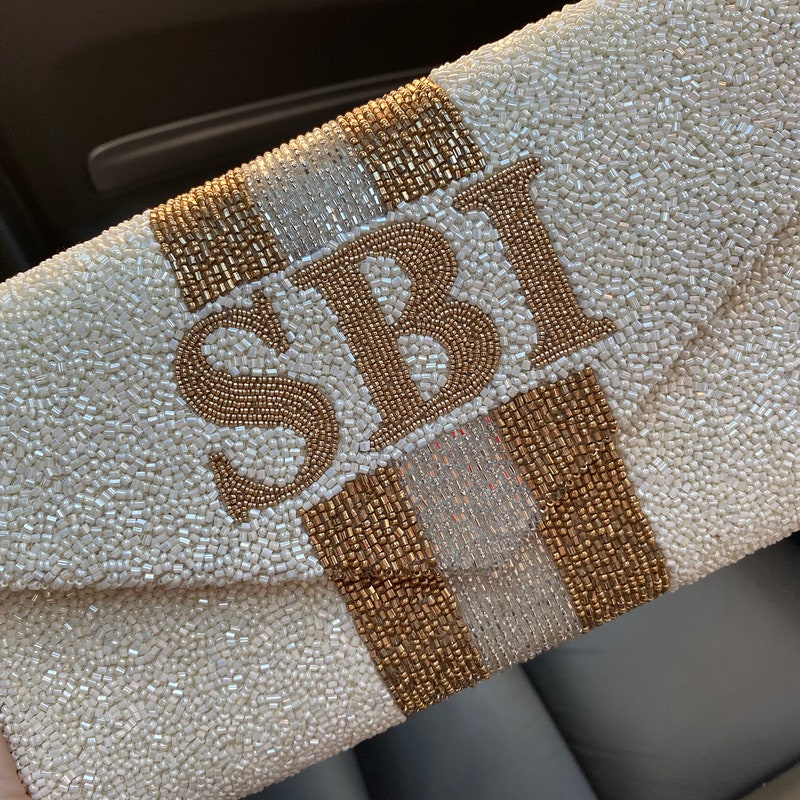 Monogram Clutch - Etsy