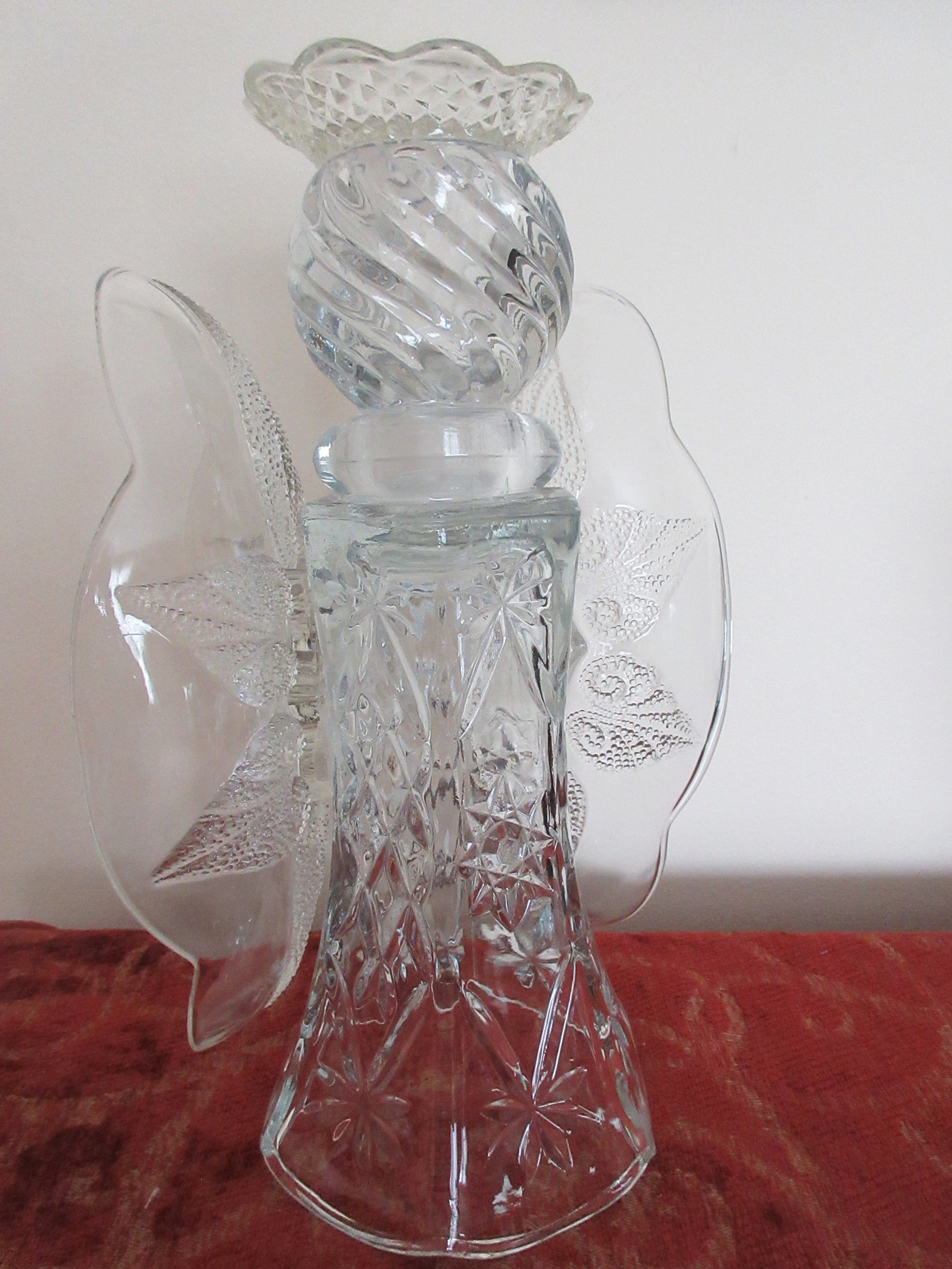 Glass Angel Upcycled Glass Repurposed Glass Glass Art - Etsy