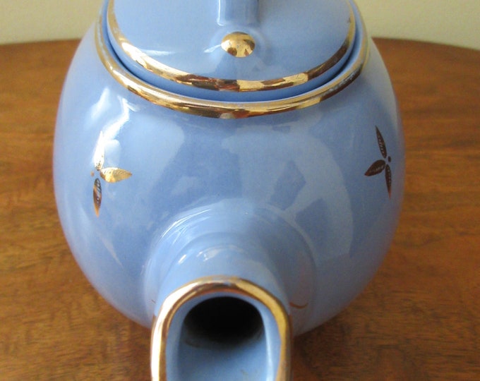 Vintage Hall's 1940 Teapot, Cadet Style, Hook and Cover, 0749, Gold ...