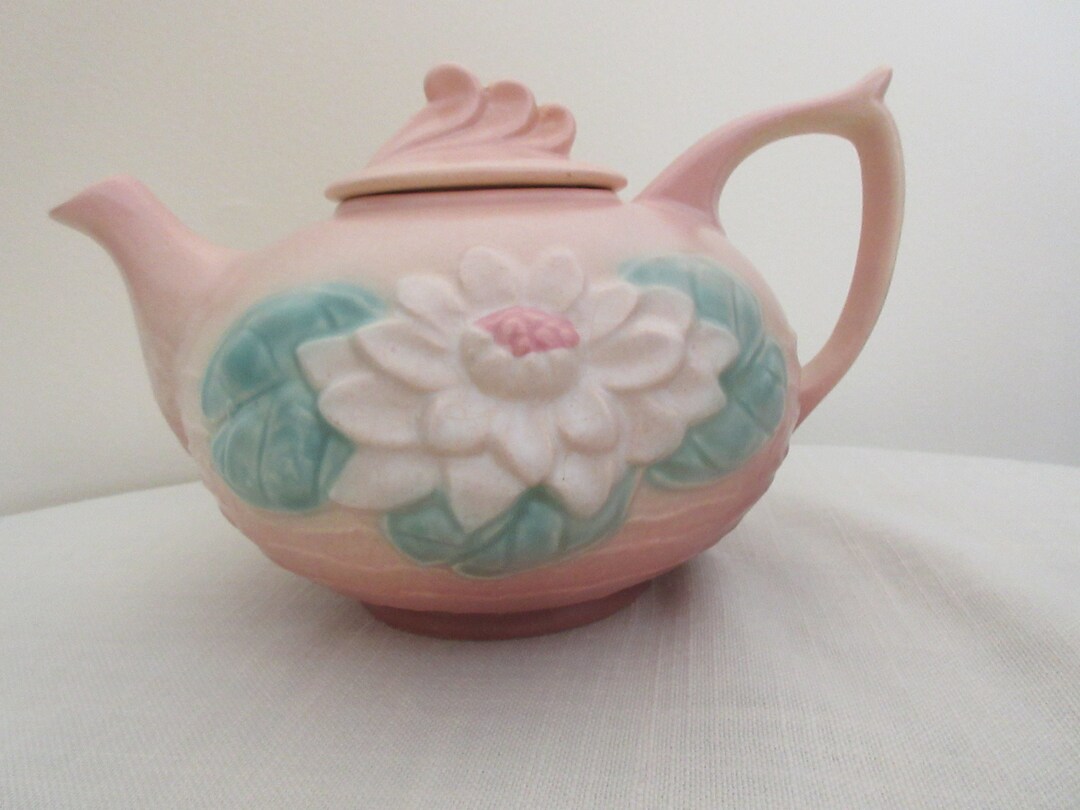 Hull Pottery Water Lily Teapot American Art Pottery Full - Etsy