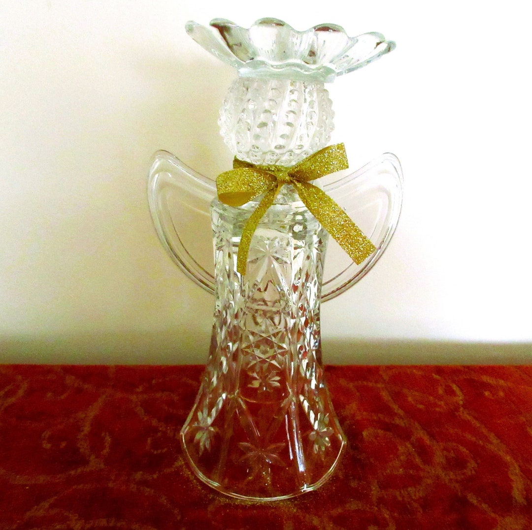 Glass Angel Upcycled Glass Repurposed Glass Glass Art - Etsy