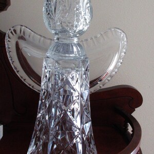 Glass Hand Crafted Upcycled Glass Angel Figurine 11 Inches in Height ...