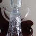 Glass Hand Crafted Upcycled Glass Angel Figurine 11 Inches in Height ...