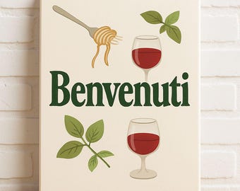 Benvenuti, Welcome Sign, Wedding Welcome Sign, Party Welcome Sign ...
