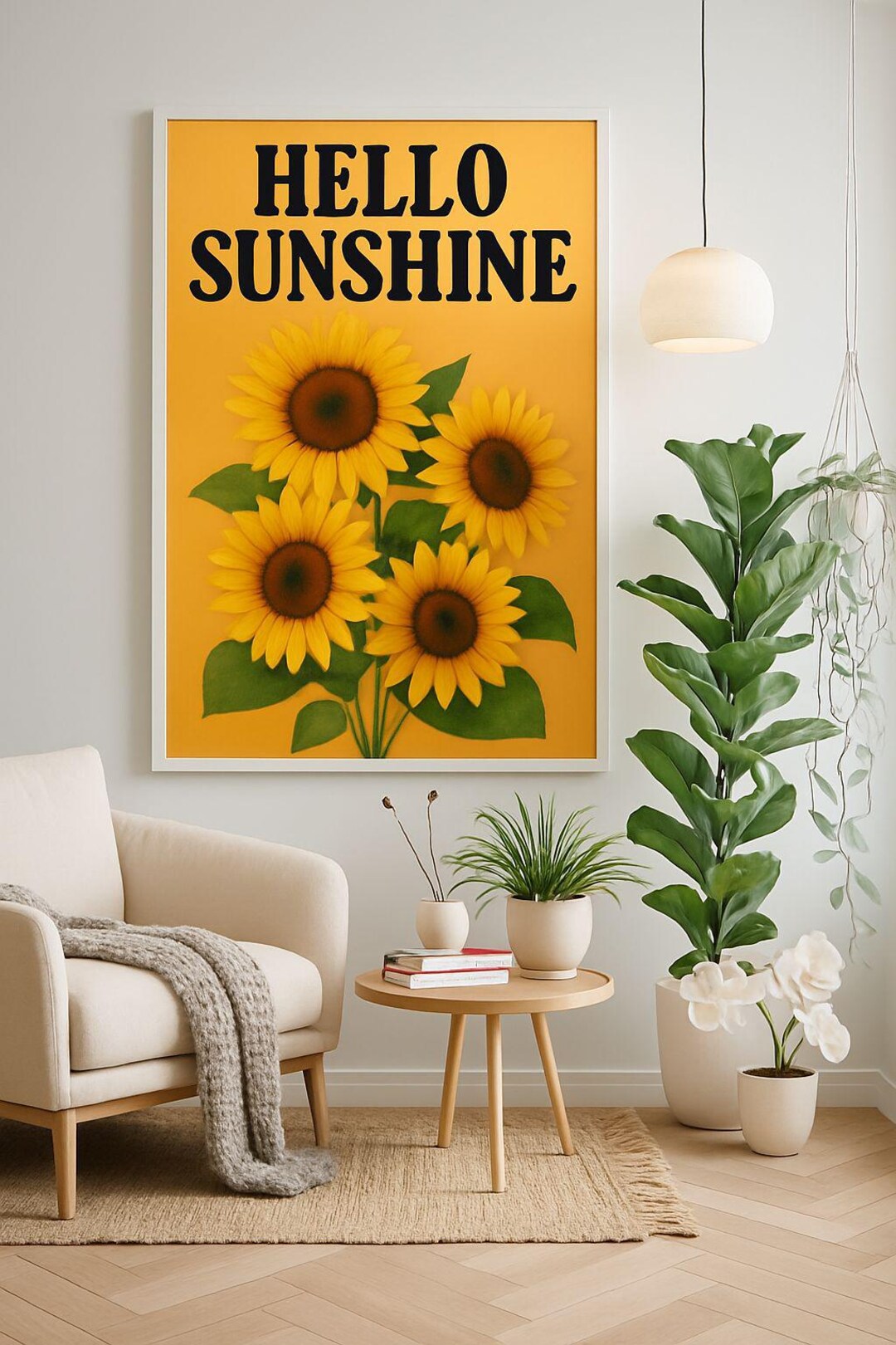 Hello Sunshine DIGITAL Poster Art - Etsy
