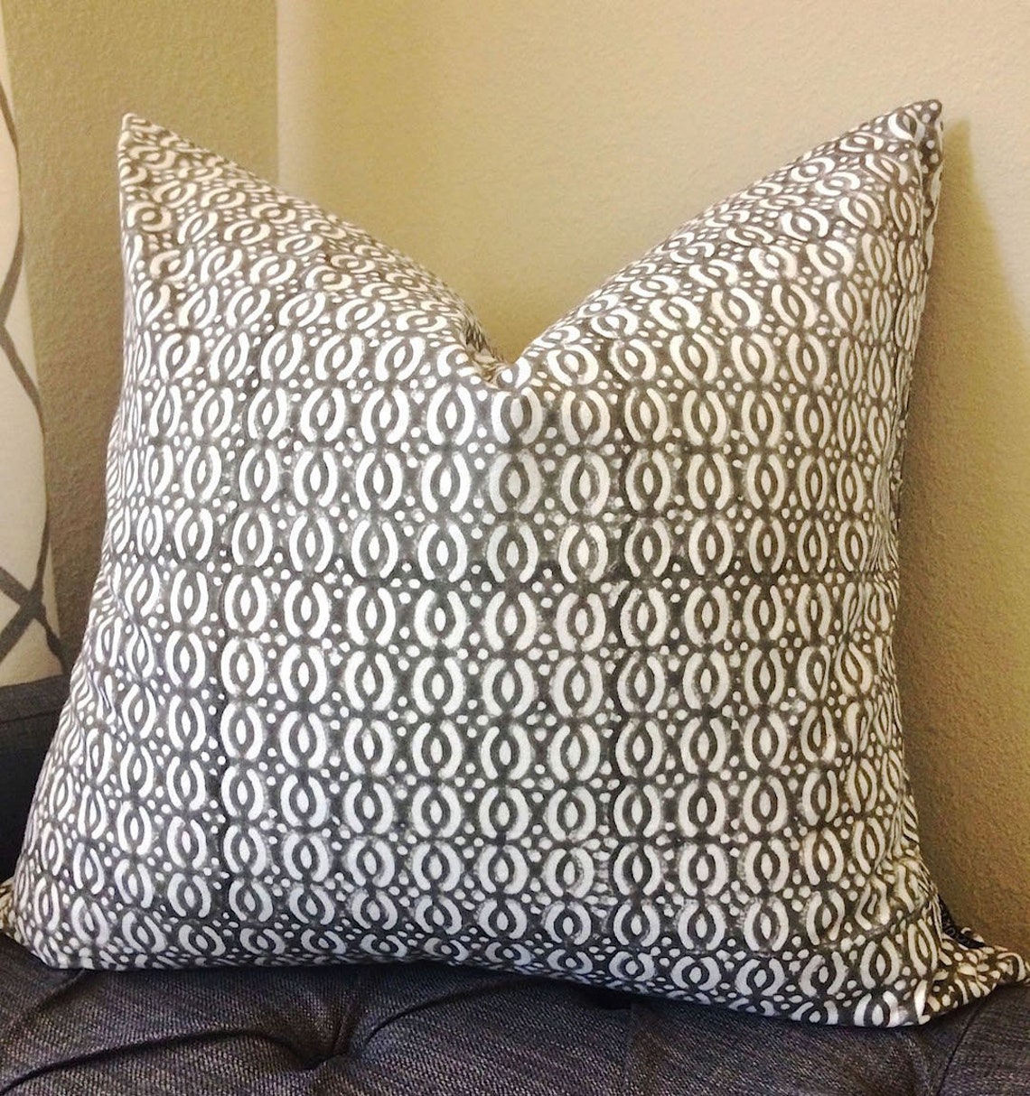 26x26 Euro Covers Gray/ Grey Shams/ Euro Covers/ Bed Pillows/ | Etsy