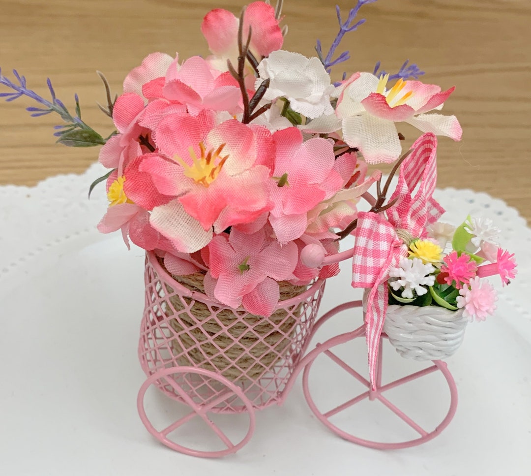Tricycle Floral Decor, Mini Tricycle Tiered Tray Farmhouse ,spring ...