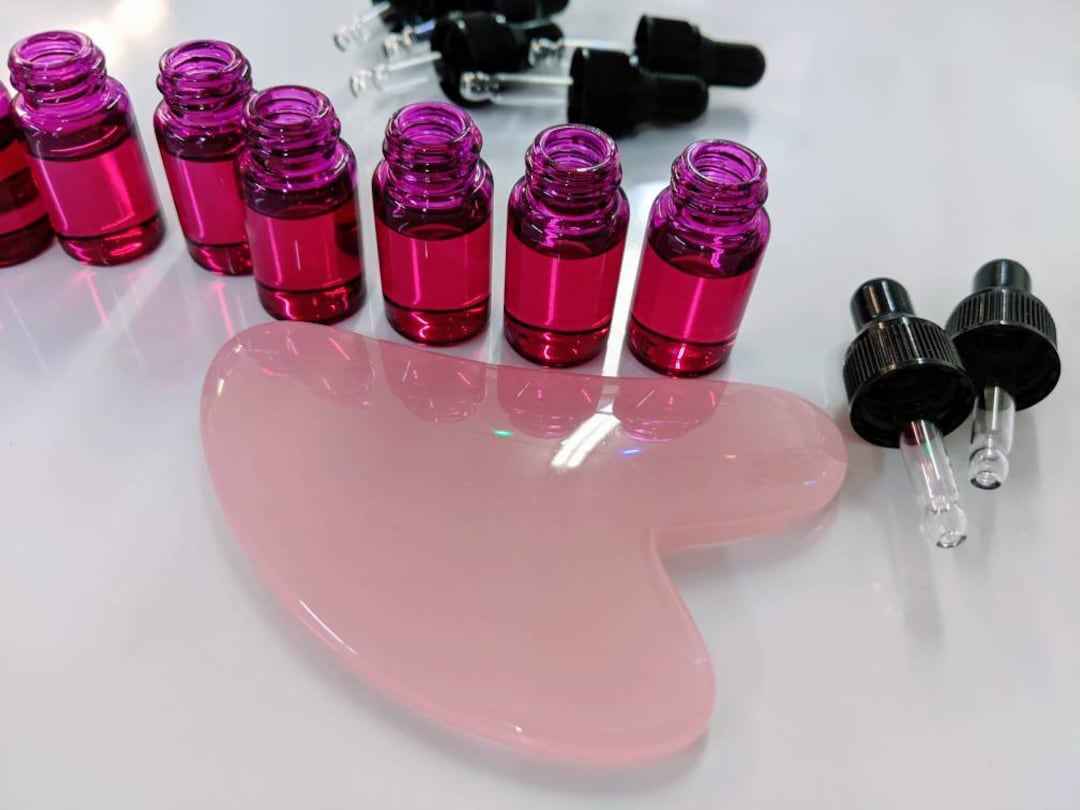 Gua Sha Kit, RESIN Gua Sha Tool, Rose Facial Oil, Organic Skincare ...
