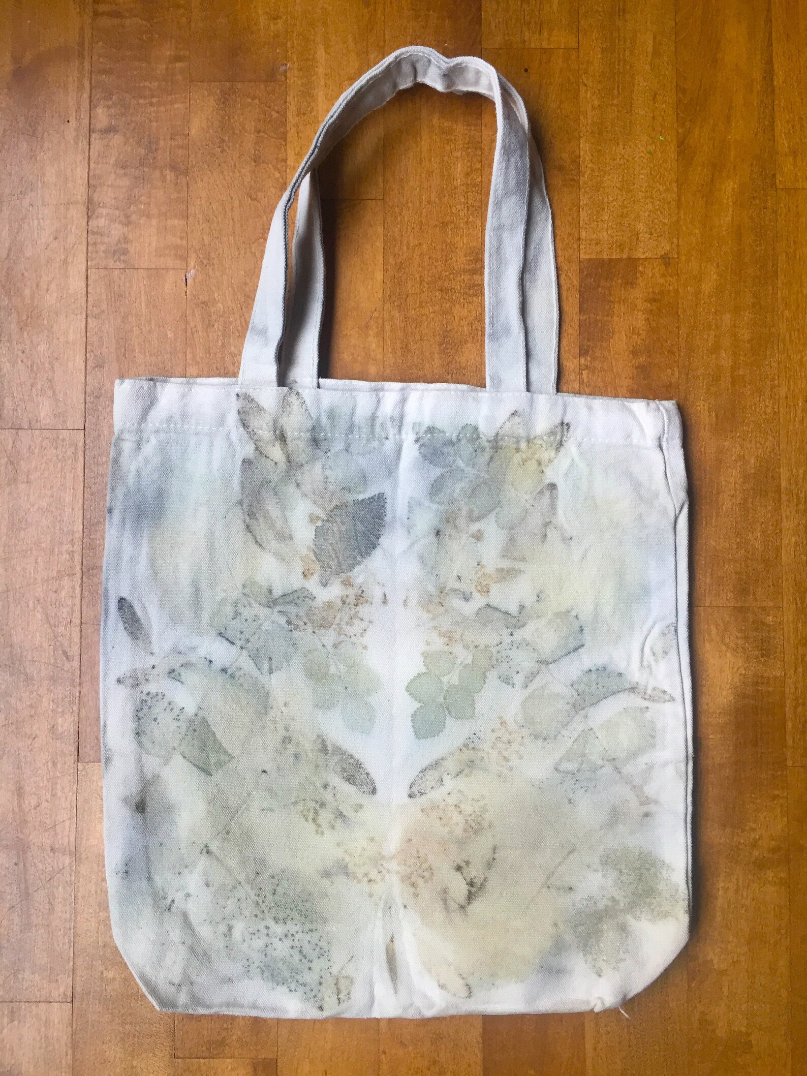 Medium Ecoprint Canvas Tote Bag - Etsy