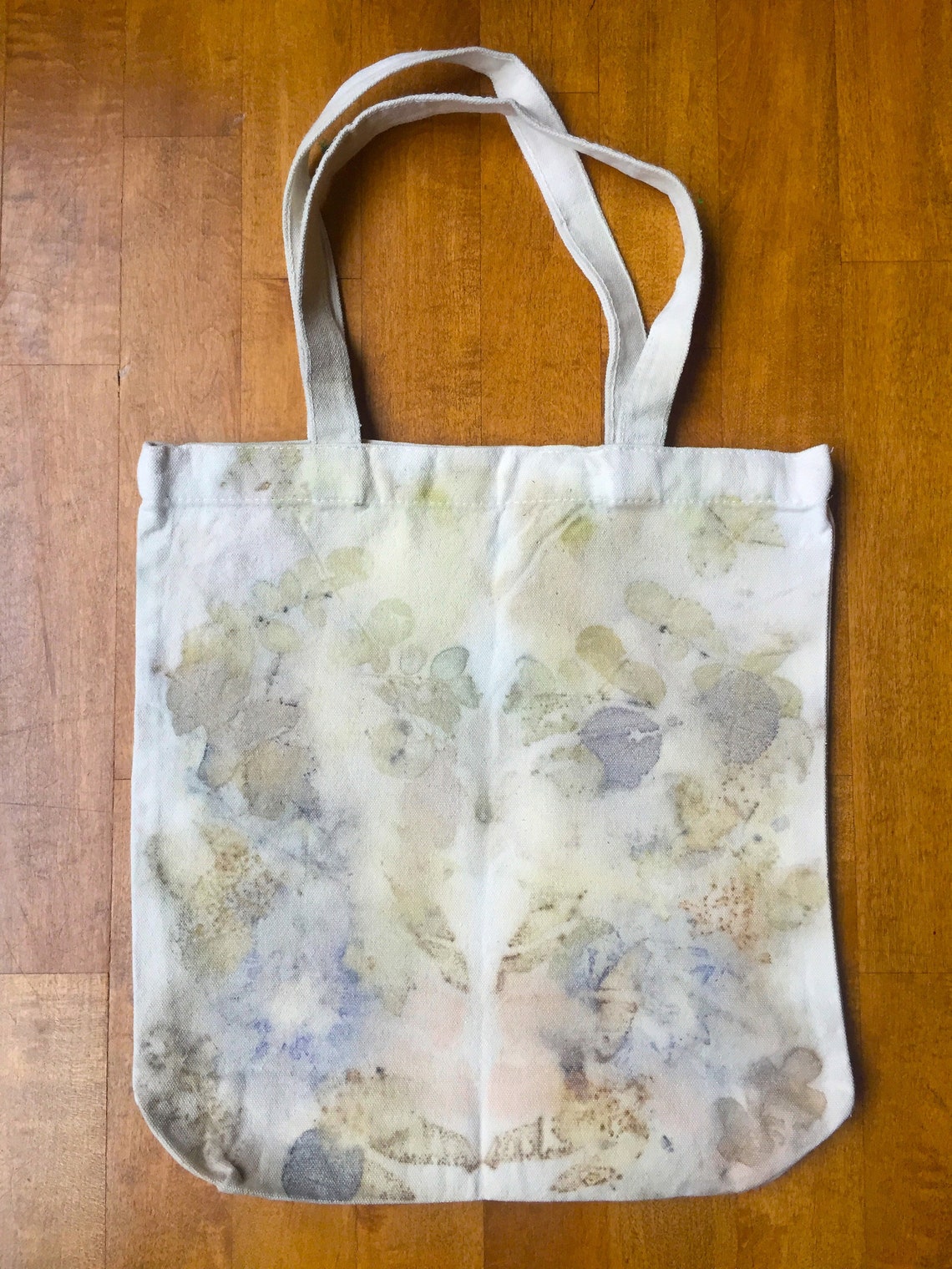 Medium Ecoprint Canvas Tote Bag - Etsy