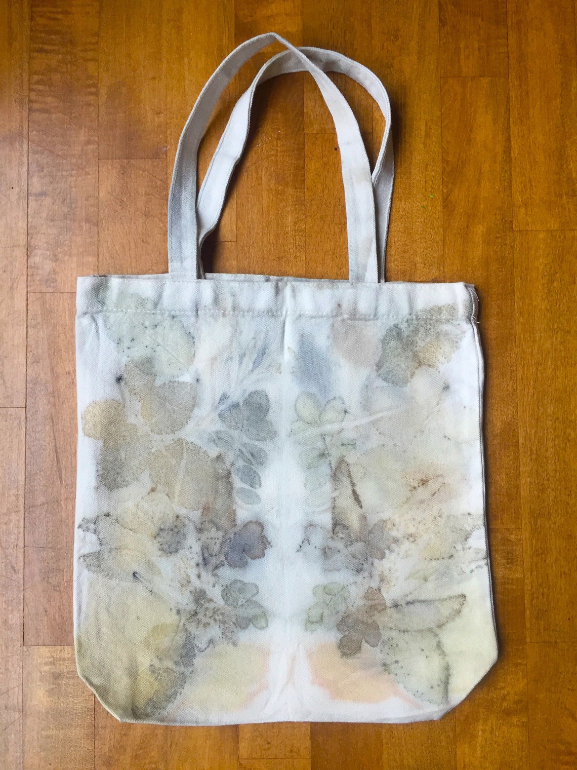 Medium Ecoprint Canvas Tote Bag - Etsy