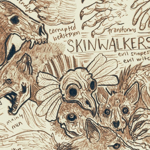 Monongy the Fish Folk: Cryptid Bestiary Sketch Art Print - Etsy