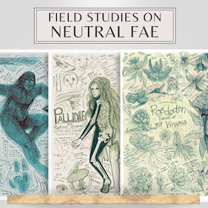 Mythical Fae Anatomy Study Drawings & Prints LARP Creature Journal - Etsy