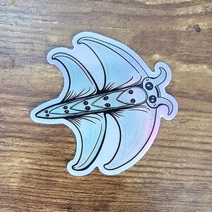 Air Rod Cryptid Holographic Sticker | Kawaii Atmospheric Beast - Water ...