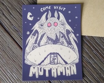 Mothman Magnets Cute Cryptid Mothman Magnet Set Boba - Etsy