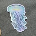 Flying Jellyfish Cryptid Holographic Sticker | Atmospheric Beast ...