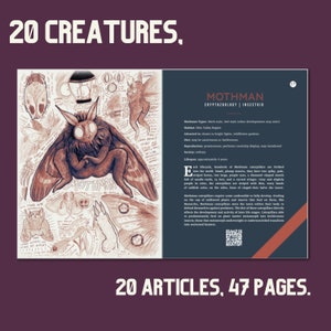 Cryptid Field Art Sketchbook & Collection Volume 5 Flipbook West Virginia, Appalachia, and ...