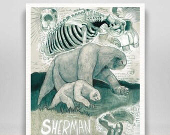 Fireco Monster, a Cryptid Centipede: Insect Bestiary Art Print - Etsy