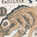 Tropical Basilisk: Fantasy Bestiary Print | Etsy