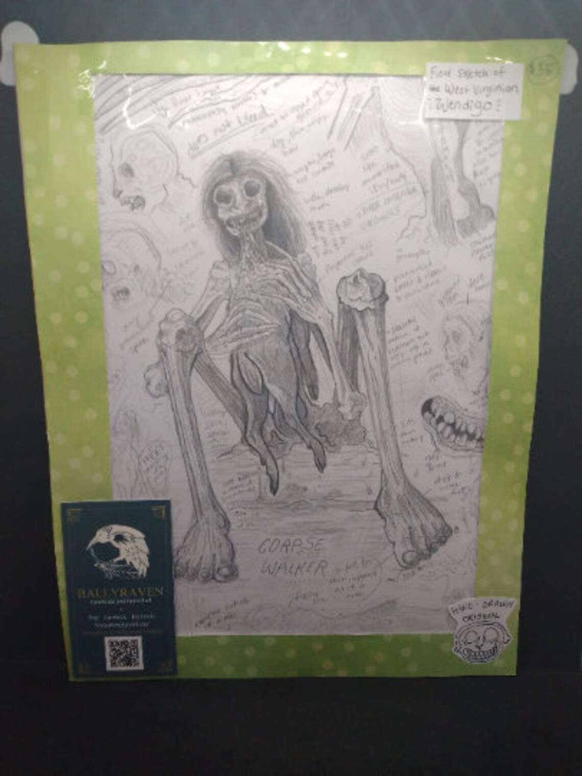 Corpse Walker Wendigo Sub-species: Undead Cryptid Bestiary - Etsy