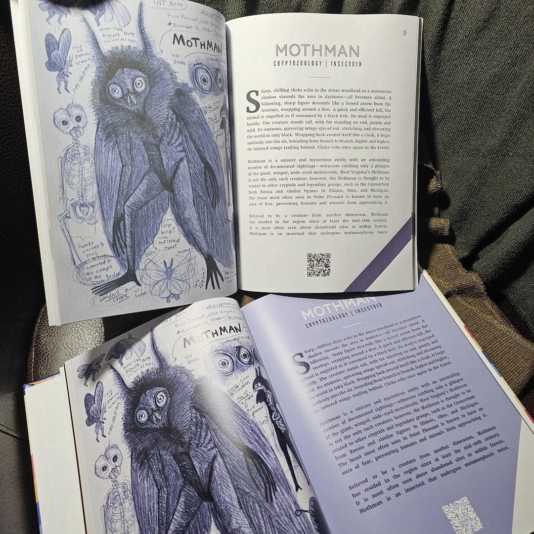 Cryptid Field Art Sketchbook & Collection Volume 1 Flipbook | West Virginia, Appalachia, and ...