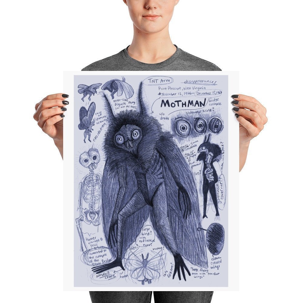 Mothman Drawings