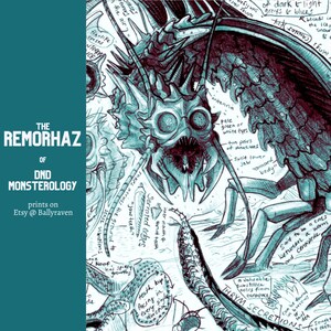 Remorhaz the Frost Worm Monster Anatomy Study Drawing & Print LARP ...