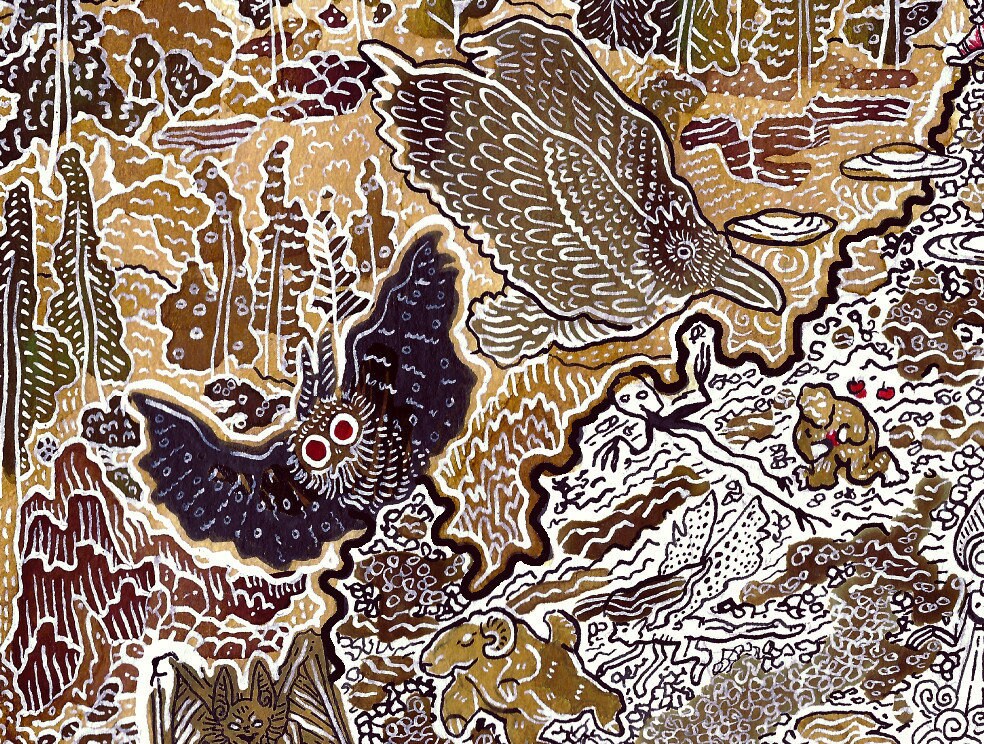 West Virginia Cryptozoology Monster Map - Etsy