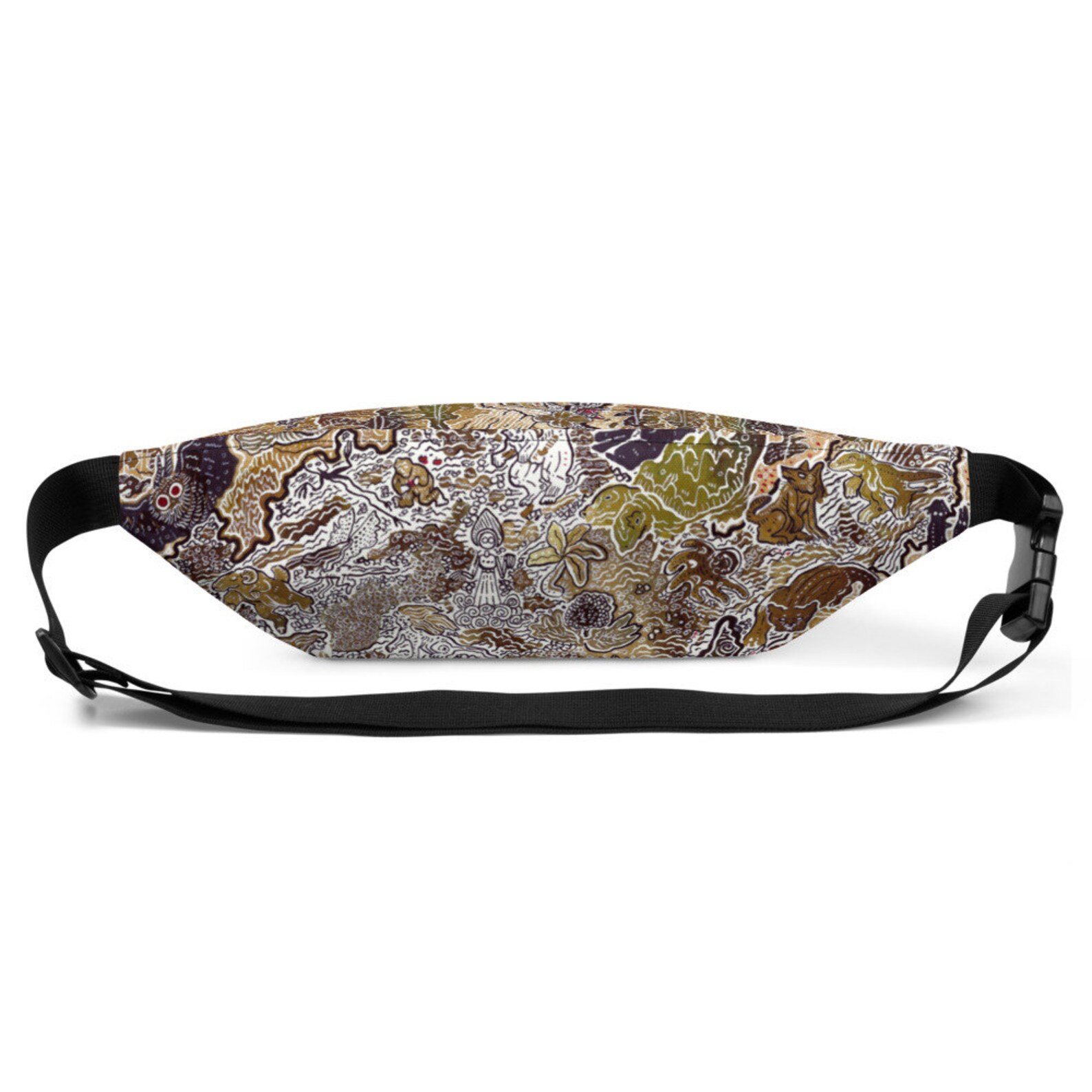West Virginia Cryptid Themed Cryptozoology Map Waist Bag or - Etsy