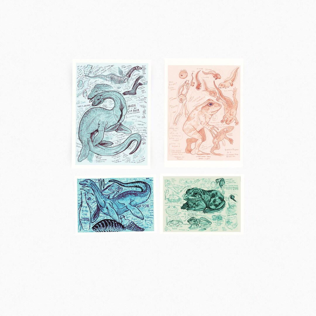 Nessie the Loch Ness Monster, Aquatic Cryptids, Amphibian Animals and Myths Field Journal & LARP ...