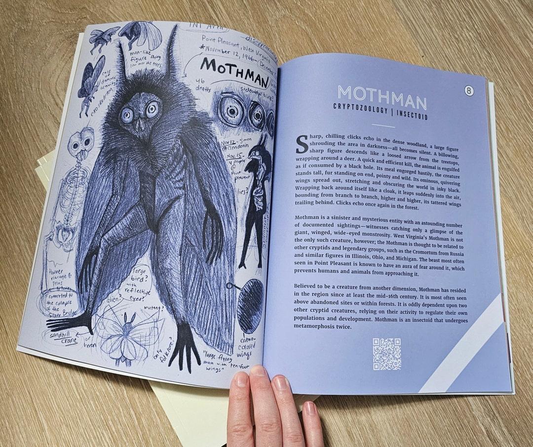 Cryptid Field Art Sketchbook & Collection Volume 1 Flipbook West Virginia, Appalachia, and ...